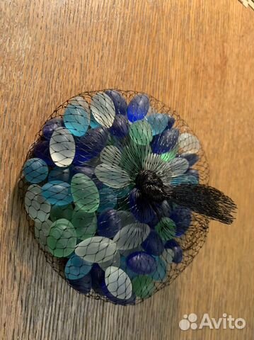 Камушки декоративные для аквариума или цветочных г