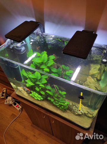 Аквариум jebo 50 л с тумбой